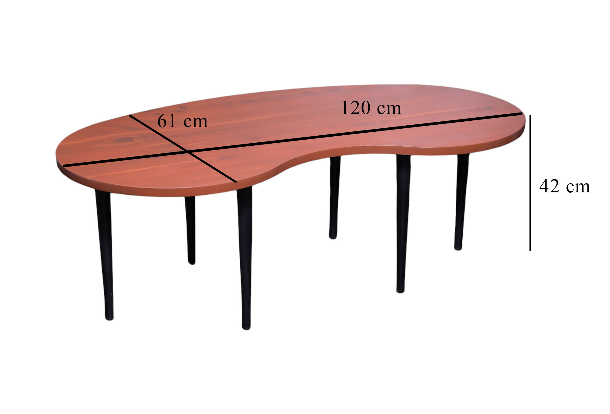 Dazor | Coffee Table Veneer Bean - Dazor
