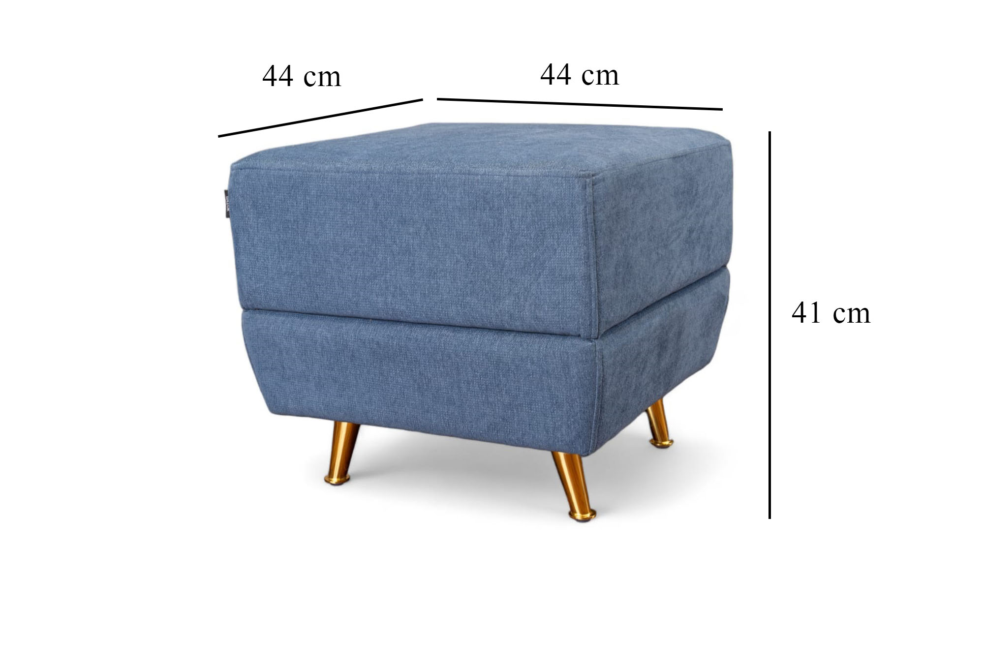 Dazor | Norm Modern Ottoman - Blue - Dazor