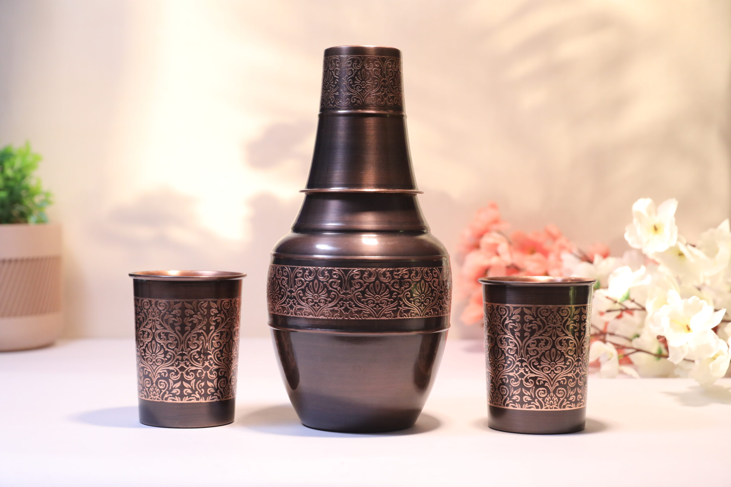 Dazor | Copper Water Jar Set - Antique - Dazor
