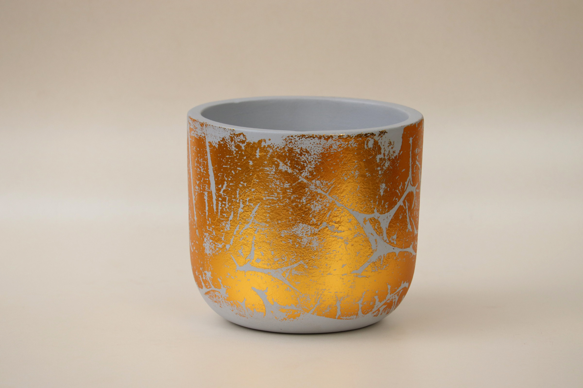Dazor | Earthen Flower Pot - Grey (foiled) - Dazor