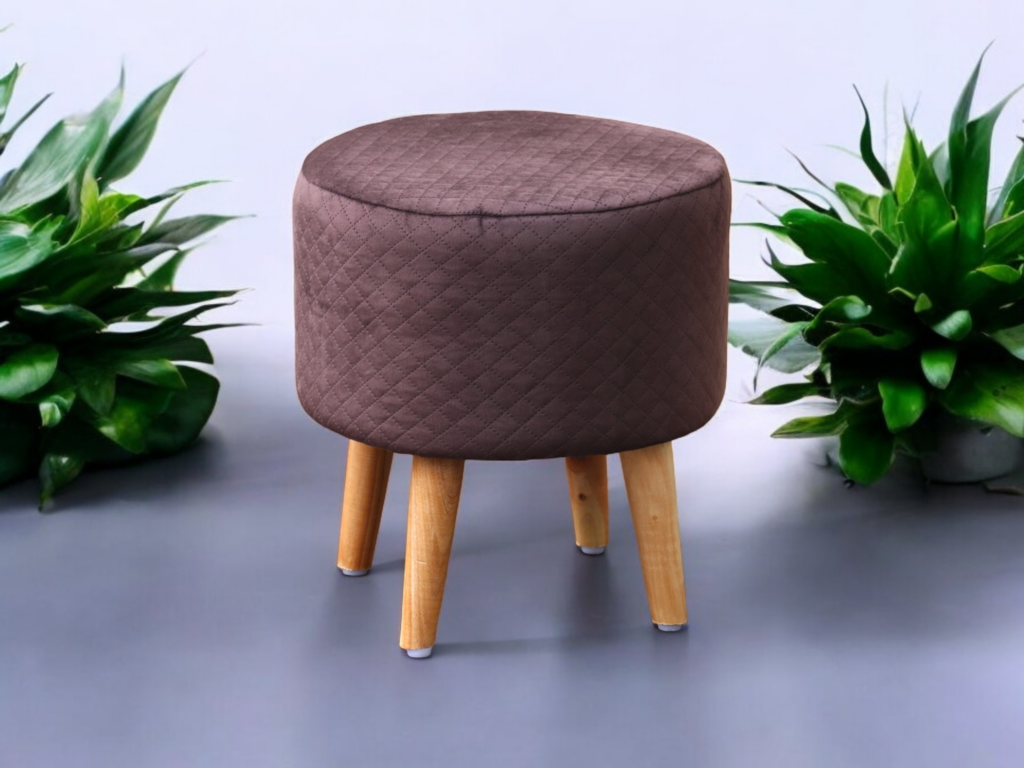 Dazor | Modo Wooden Ottoman - Wine - Dazor